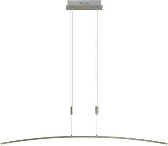 Lindby LED Suspension Phillie &agrave; intensit&eacute; variable (Moderne) en Gris M&eacute;tal e. a. pour Salon & Salle manger (1 lampe,&agrave;), lampe plafonnier suspension