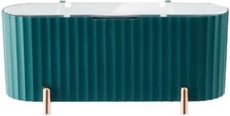 Generic Bo&icirc;te de rangement pour cosm&eacute;tiques avec couvercle &agrave; charni&egrave;re offrant une commodit&eacute; pour organiser vos essentiels quotidiens (vert)