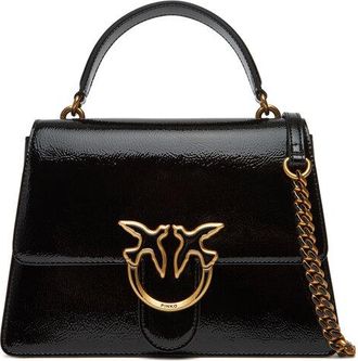 Pinko Handtasche Love One Top Handle Classic Light PE 25 PLTT 100066 A1UV Schwarz