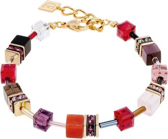 Coeur de Lion Armband - GeoCUBE Iconic Precious Armband Festive - Gr. ONE SIZE - in Rot - f&uuml;r Damen