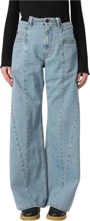Maison Margiela Femme, Jeans, Bleu, Taille: 40 FR Wide Leg Jeans
