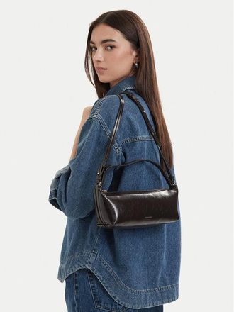 Calvin Klein Handtasche Foil Logo Glossy Conv Bag LV04F3738G Braun