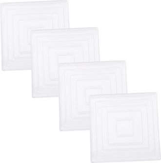 Angoily 4 Stück Silikon Möbel Fußpolster Transparent Selbstklebend rutschfest Tisch Stuhl Bodenschutz Pads Geräuschdämpfend Schutz für Holzflächen