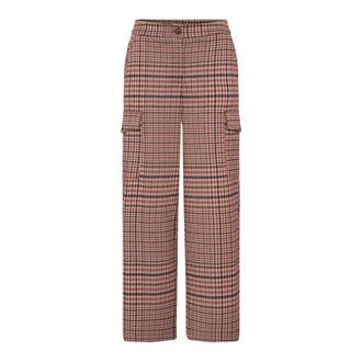 Ichi Hose mit gro&szlig;em Karomuster - - Trousers - Damen - Mehrfarbig - XS