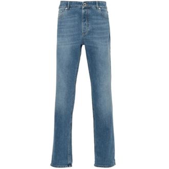 Brunello Cucinelli Jean droit taille mi-haute - Homme - Jeans - Bleu - Taille: XL