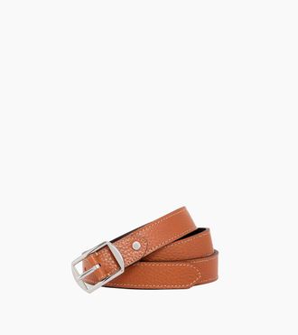 Le Tanneur Ceinture réversible femme avec boucle carrée en cuir grainé