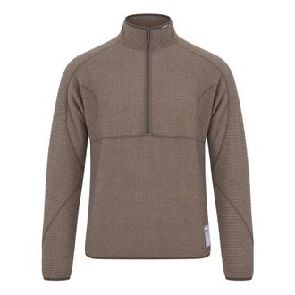 SATISFY FuzzFleece AD Half-Zip - - Sweatshirts & Hoodies - Herren - Braun - XL