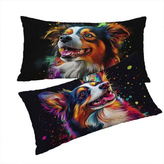 Generic Kissenbezug 30x50cm Grau Kissenbez&uuml;ge Tier Kissenbez&uuml;ge Samt Dekokissen Kopfkissenbezug Cushion Cover Unsichtbarer Rei&szlig;verschluss Weich Bequem Leicht 