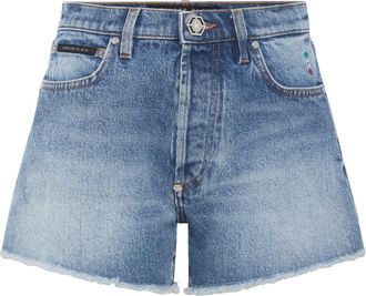 Philipp Plein Damen, Shorts, Blau, W25Gr&ouml;&szlig;e