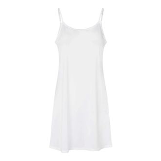 Masai Robe &agrave; fines bretelles - Femme - Robes - Blanc - Taille: 38 FR