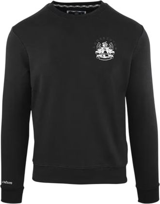 Aquascutum Sweatshirt f&uuml;r Herren, Rundhalsausschnitt (Schwarz)