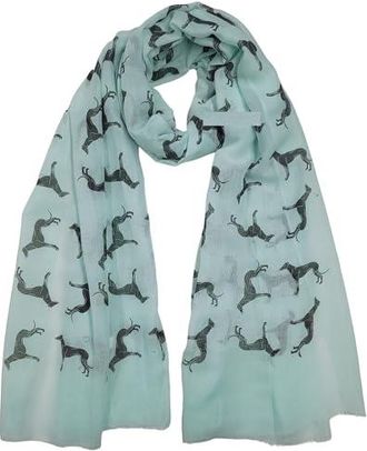 GFM Écharpe Motif lévrier - GH-HLTL-Light Teal