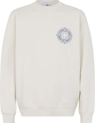 Stone Island Homme, Sweatshirts et sweats &agrave; capuche, Beige, Taille: XL SweaT-shirt &agrave; Manches Longues
