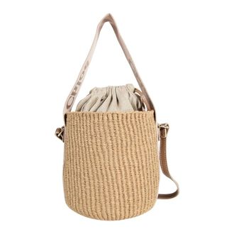 Chlo&eacute; Femme, Sacs, Beige, Taille: ONE Size Small Woody Basket Bag