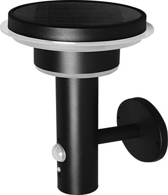 Osram ENDURA Style Solar Au&szlig;enbeleuchtung, Schwarz, Edelstahl, IP44, Bewegungs- und Tageslichtsensor, solarbetrieben, ideal f&uuml;r Terrassen und Eing&auml;nge