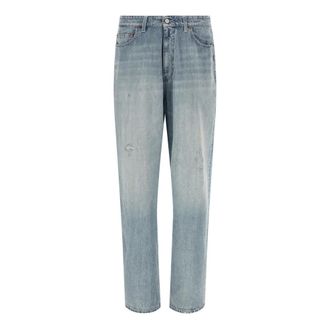 Maison Margiela Homme, Jeans, Bleu, Taille: W32 Jean Droit Cinq Poches