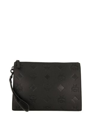 MCM Herren Tasche aus Leder mit Maxi-Monogramm AREN POUCH