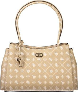Guess Femme, Sacs, Beige, Taille: ONE Size Emelie Logo Bag