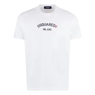 Dsquared2 Milano T-Shirt - - Tops - Herren - Wei&szlig; - M