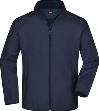 James & Nicholson Herren Raglan Softshelljacke - Klassische Softshelljacke mit Microfleece Innenfutter | Farbe: navy/navy | Gr&ouml;sse: 3XL