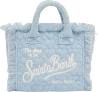MC2 Saint Barth Femme, Sacs, Bleu, Taille: ONE Size Sac Vanity Mini Sponge Bleu