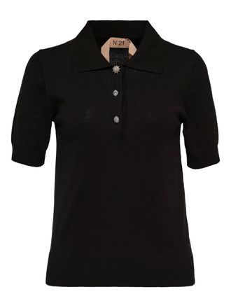 N°21 polo en coton - Noir