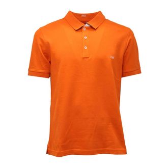 Fay Npmb244135S Polo Shirt - - Tops - Herren - Orange - 2XL