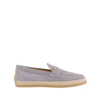 Tod's Gomma Rafia Mocassin - - Shoes - Herren - Grau - 42 1/2 EU