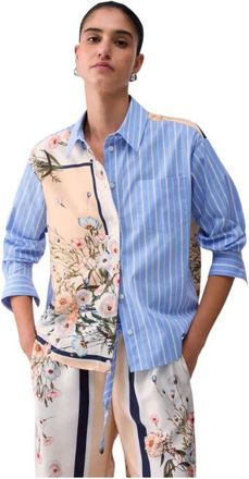 Liu Jo Femme, Blouses et Chemises, Multicolore, Taille: 42 FR Chemise &agrave; rayures