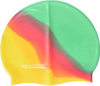 Aqua Speed Herren-Badekappe aus Silikon, Mehrfarbig, Einheitsgröße