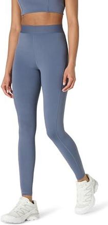 Amazon Essentials Leggings de Yoga Active FormFlex Ultra Doux, Taille Haute, Entrejambe de 70cm, avec Taille Élastique Femme, Gris Ardoise, S