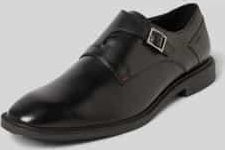 HUGO BOSS Monkstraps aus Leder mit Rollschließe Modell GRYFF