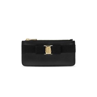 Ferragamo Kartenetui mit Schleife - - Accessories - Damen - Schwarzk - ONE SIZE