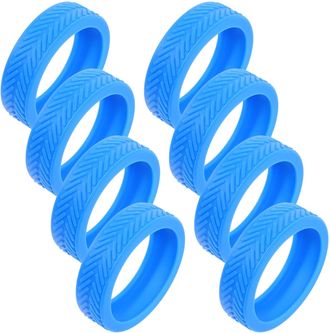 Yarnow 8 Stück Teiliges Gepäck radschutzabdeckungen Geräuschdämpfend Stoßfest Passend für Reisekoffer mit Stilvollem Design und Umfassendem Schutz der Koffer