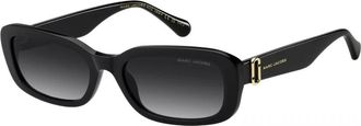 Marc Jacobs Lunettes de soleil rectangulaires - Femme - Accessoires - Noir - Taille: 55 MM