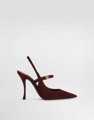 Dolce & Gabbana Slingback - Frau Pumps Und Slingbacks Bordeaux 39.5
