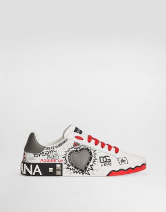 Dolce & Gabbana Sneaker Portofino Aus Kalbsleder - Mann Sneakers Multicolor 40