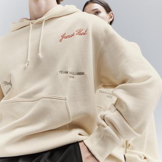 Puma Hoodie &agrave; motif James Hunt McLAREN RACING Unisexe, V&ecirc;tements, Blanc, XXL