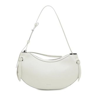 Yuzefi Femme, Sacs, Blanc, Taille: ONE Size Sac à Main en Cuir Blanc avec Poignée Réglable