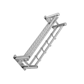 FOMIYES Bohrfreier Edelstahl Lagerregal f&uuml;r Badezimmer 40cm Einlagig Rostfrei zur Ordentlichen Aufbewahrung von Toilettenartikeln und Zahnpasta f&uuml;r Bad und K&uuml;