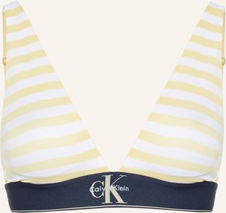 Calvin Klein Triangel-Bh Graphic Monogram gelb