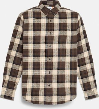 Timberland Kariertes Flanellhemd f&uuml;r Herren in Braun, Herren, Braun, Gr&ouml;&szlig;e