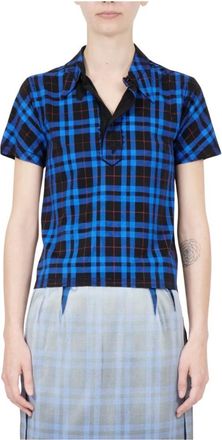 Maison Margiela Femme, Tops, Multicolore, Taille: 38 FR Check Polo Top