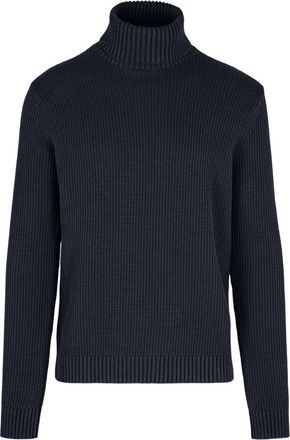 Bomboogie Homme, Pulls, Bleu, Taille: L Pull Col Roul&eacute; en M&eacute;lange de Coton