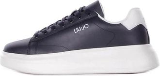 Liu Jo Homme, Chaussures, Noir, Taille: 45 EU Logo Platform Trainers