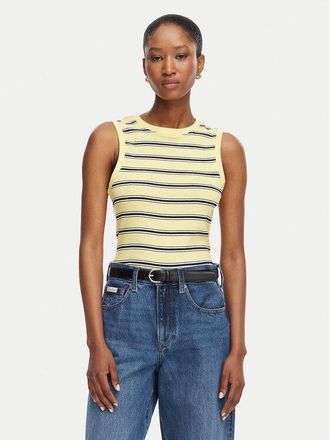 Tommy Hilfiger Top WW0WW50025 Gelb Regular Fit