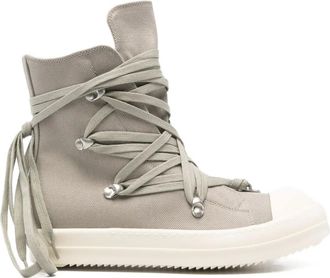 Rick Owens baskets Megalace à lacets - Gris