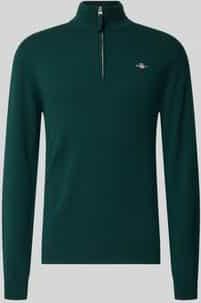 GANT Regular Fit Pullover mit Strick-Optik aus reiner Lammwolle