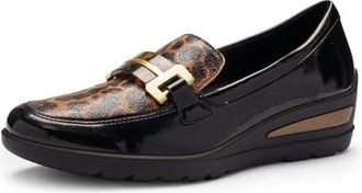 Ara Femme Zürich 2.0 Mocassin, Nuts Noirs, 37.5 EU Large