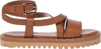 Baldinini Femme, Chaussures, Brun, Taille: 38 EU Sandale en cuir